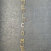 Brass “Welcome” Hanging Sign | Revival Vintage | North Loop - Austin, TX