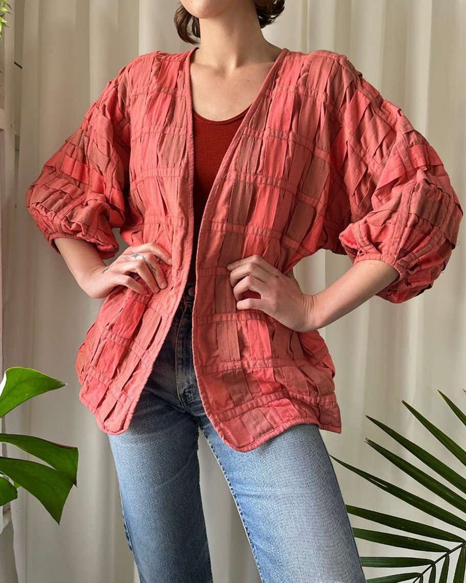 90s Woven Cotton Jacket | Lucky Vintage | University District - Seattle, WA