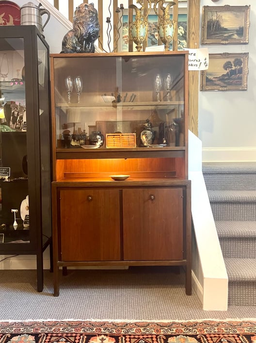 Midcentury Modern Petite China Cabinet by Basic Witz | Magpie ...