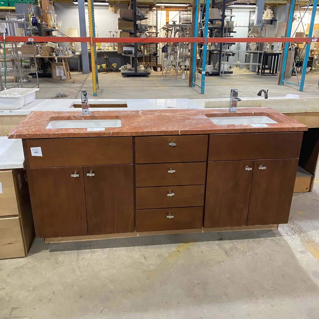 Freestanding Double Bathroom Vanity with Granite Countertop | Community ...