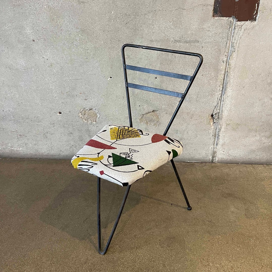 Mid Century Modern Wrought Iron Chair | Urban Americana | Long Beach, CA
