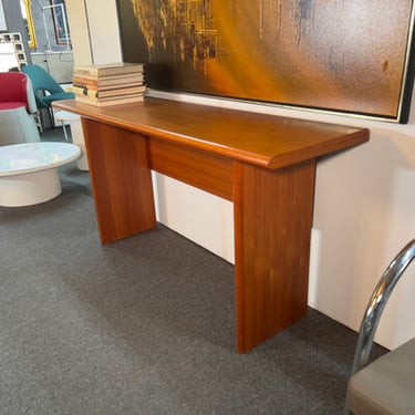 1980s Danish Teak Sannemann Console Folding Dining Table | Midcentury ...