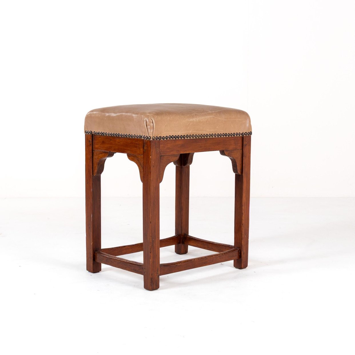Vintage Dutch Art Deco Stool with Leather Seat | Entourage Finds ...