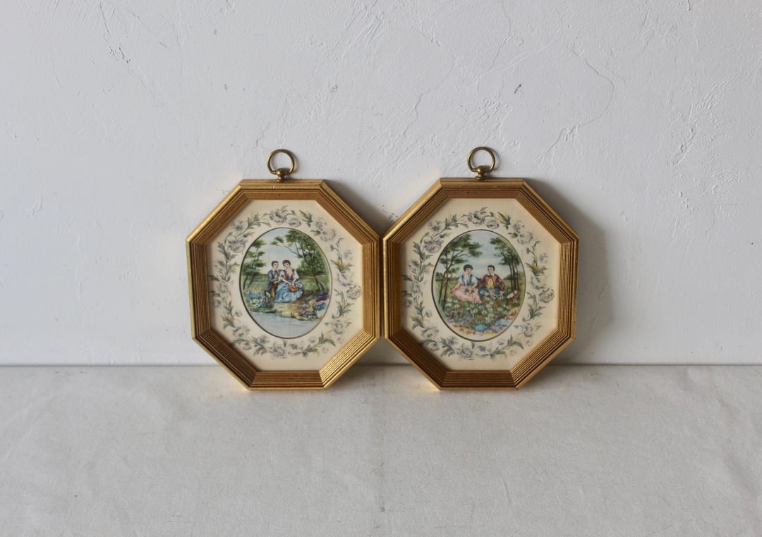 Italian Style Framed Romantic Collotype Prints by Sungott Art Studios ...