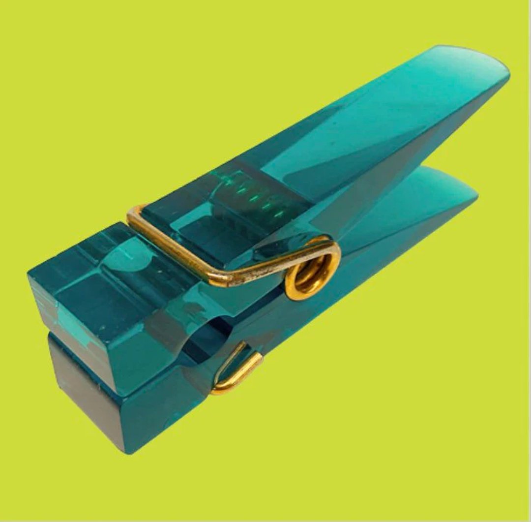 Vintage Paper Clip Retro 1970s Contemporary + XL Size + Emerald Green ...