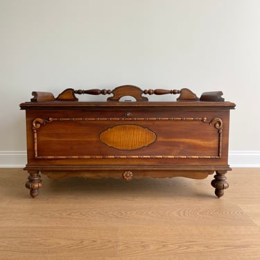 Antique Hope Chest, Vintage Blanket Chest, Farmhouse Trunk, 1930's ...