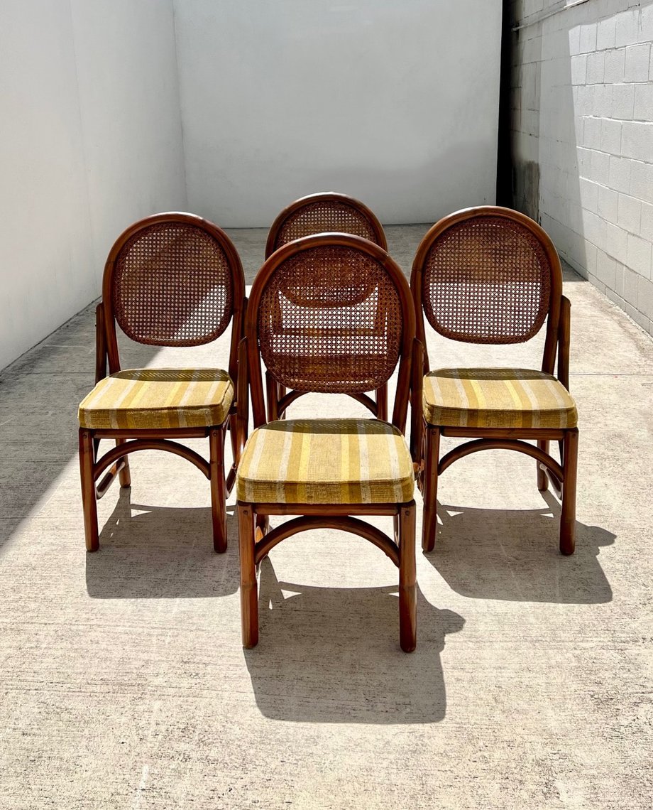 70s Rattan Dinette Set | Revival Vintage | North Loop - Austin, TX