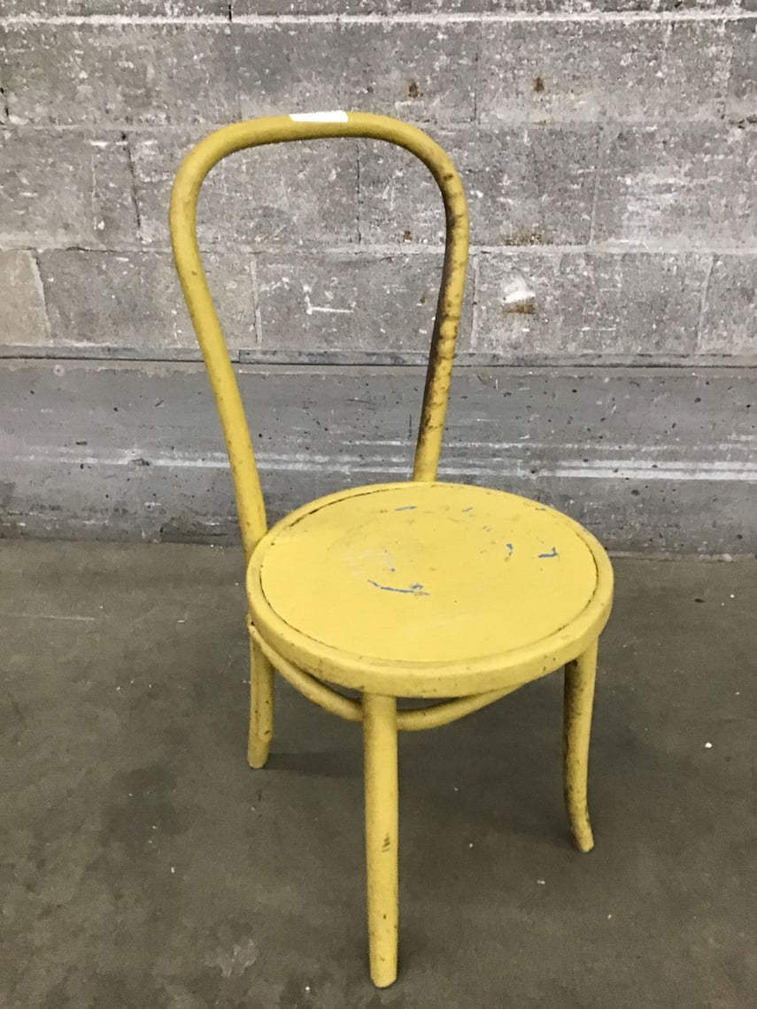 Yellow Cafe Chair (Seattle) | Second Use | Seattle and Tacoma, WA