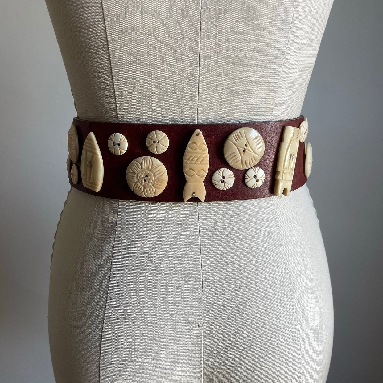 1995 | Romeo Gigli | Wide Leather Belt | Lady of Lizard - Boston, MA ...