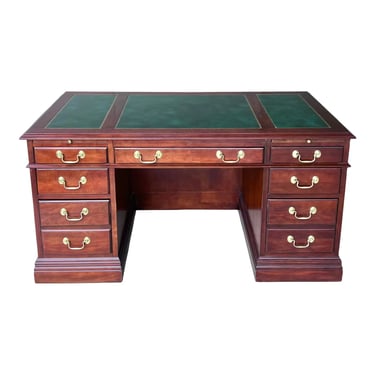 Jasper Cabinet Leather Top Cherry Executive Desk | 2nd Story Trading Co ...