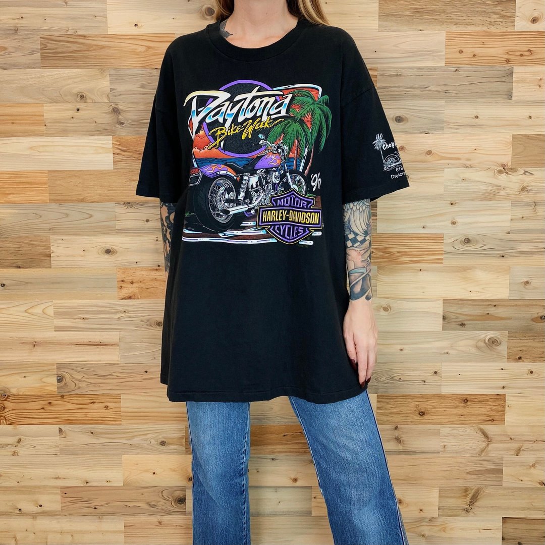 Harley Davidson 1996 Daytona Bike Week Vintage Tee Shirt | Noteworthy ...