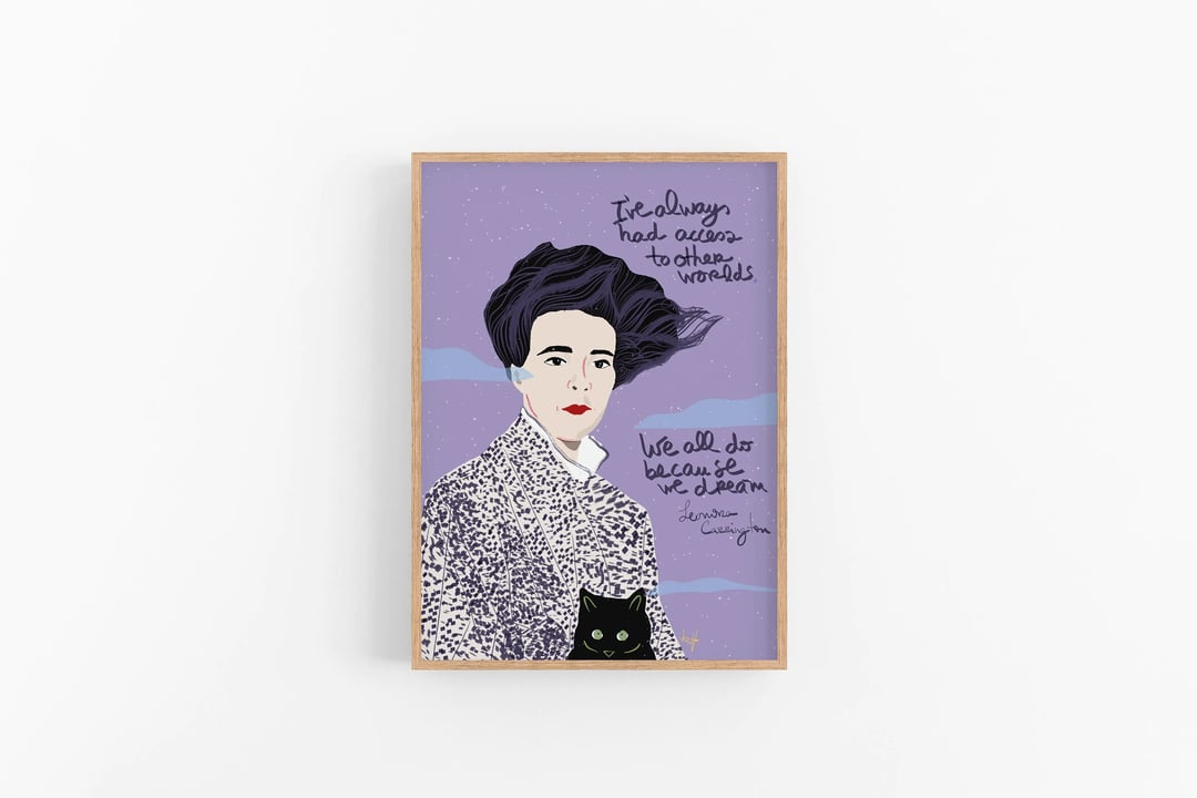 Leonora Carrington Portrait, Women in the Arts, Cubicle Decor | Violet ...