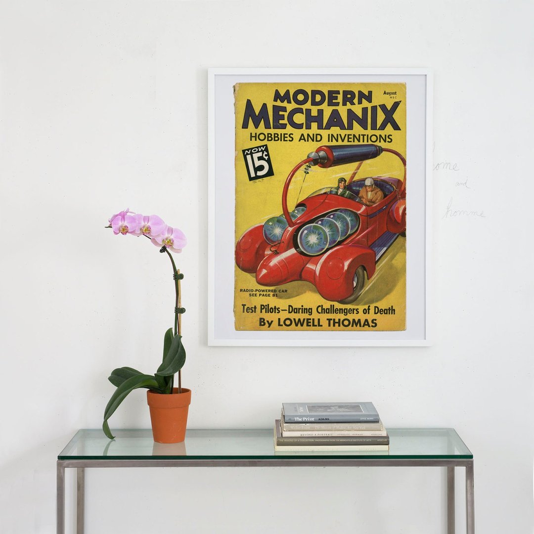 modern mechanix magazine cover art archival print, modern mechanix ...