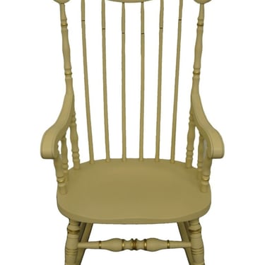 ETHAN ALLEN Cream Painted Traditional Hitchcock Style Accent | High End ...