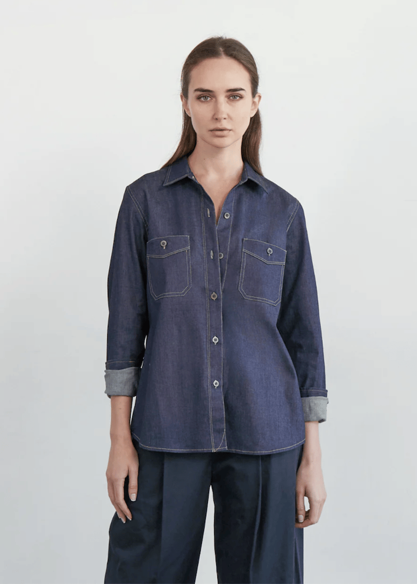 Phoebe Jon | Parker Shirt in Denim | The Phoenix | Georgetown ...