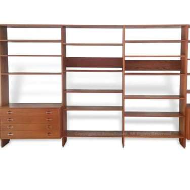 Danish Modern Hans Wegner Teak RY-100 5 Section Wall | RetroSquad ...