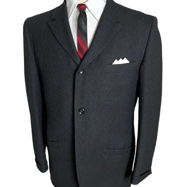 Vintage 1960s FAHEY-BROCKMAN Peak Lapel Jacket ~ 38 Short ~ blazer ...