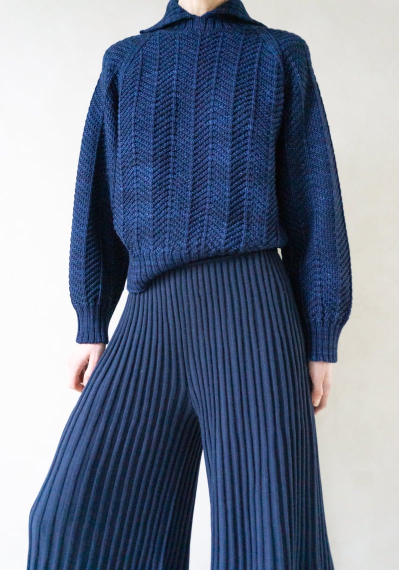 Fishbone Sweater in Ink | Vestige | Fishtown - Philadelphia, PA