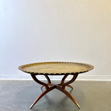 Mid Century Modern Spider Leg Table With brass | Modage Furniture ...