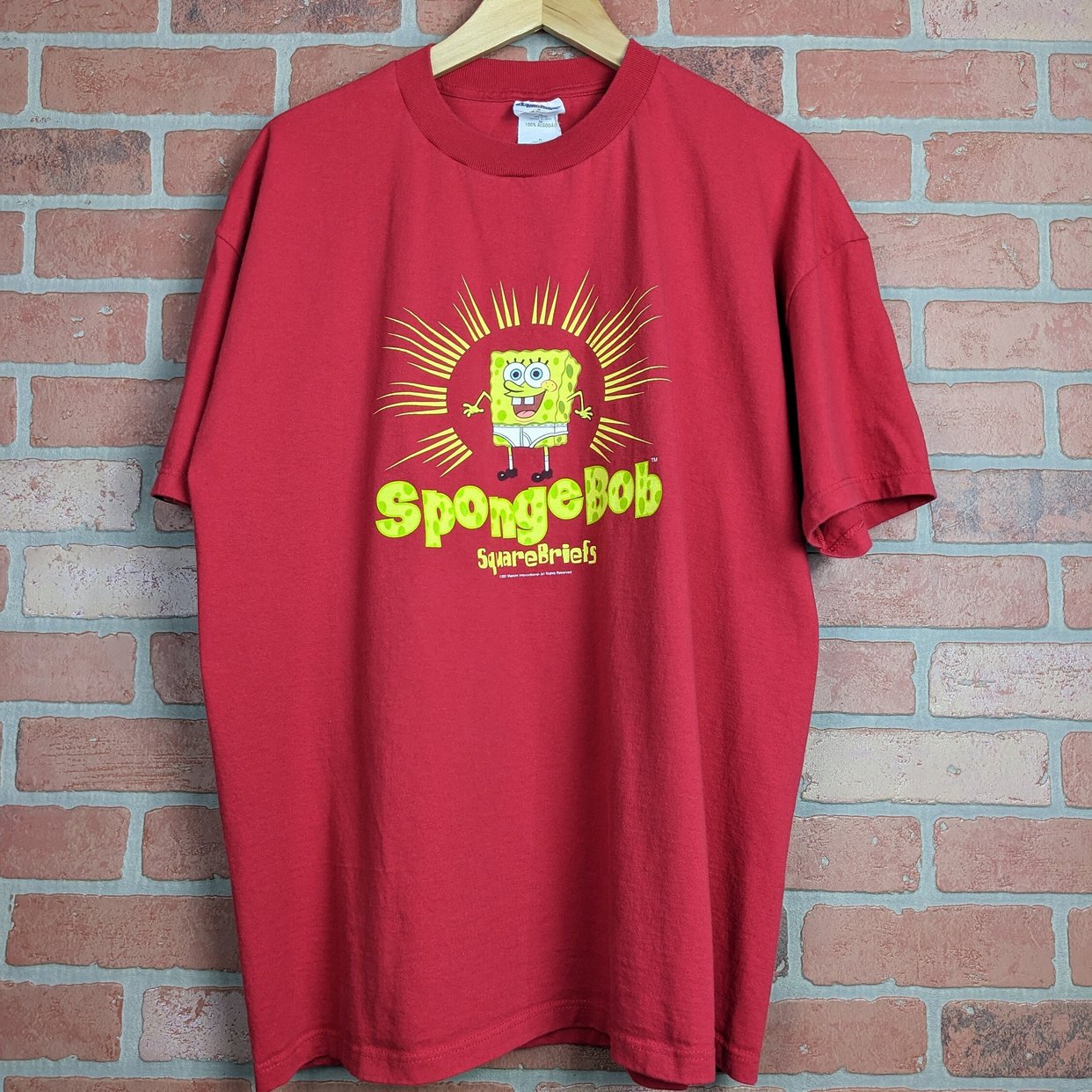 Vintage 2001 Spongebob Squarebriefs ORIGINAL Cartoon Tee - Extra ...