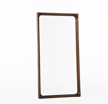 Danish Modern Beech Rectangular Wall Mirror | Danish Teak Classics ...