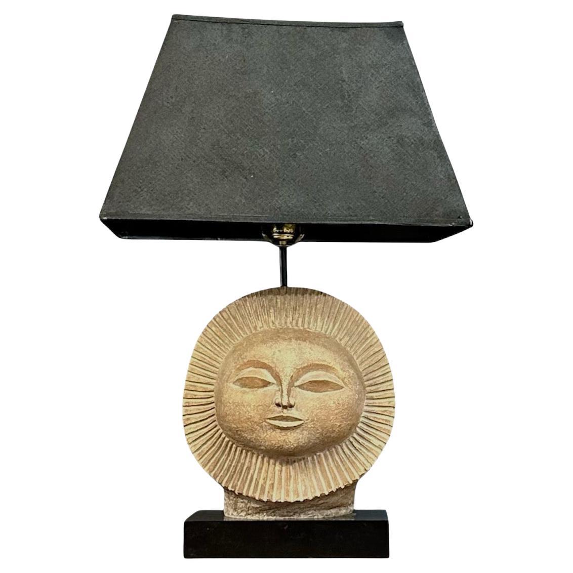 Mid-Century Modern Sun Face Table Lamp by Paul | Vintage Looks ...