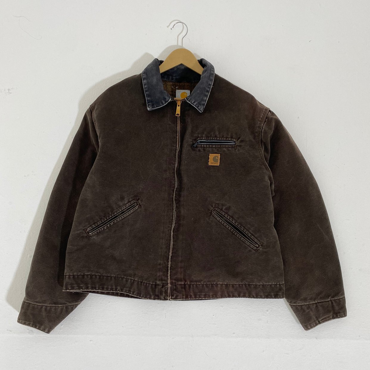 Vintage 1990's Brown CARHARTT Detroit Jacket Sz. XL | Throwbacks ...