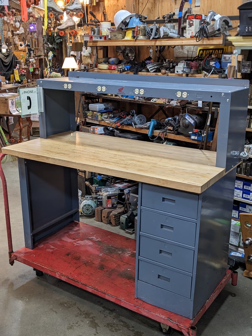Steel Shop Work Bench | Earthwise Architectual Salvage (Seattle ...