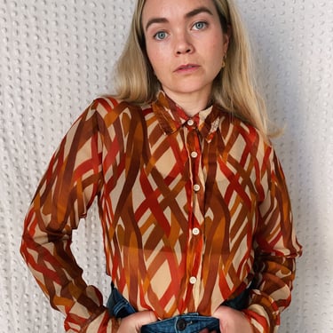 Earth Tone Blouse | A Touch of Vintage - Los Angeles, CA | ATTIC