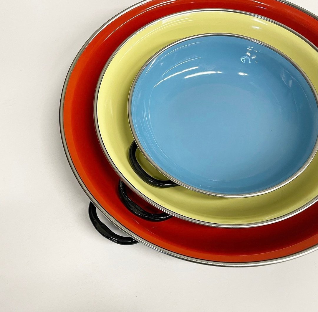 Vintage Sauté Pan Set Retro 1960s Emo Celje + Yugoslavia + Mid ...