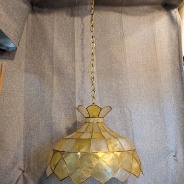 Vintage Capiz Shell Pendant Light | Earthwise Architectual Salvage ...