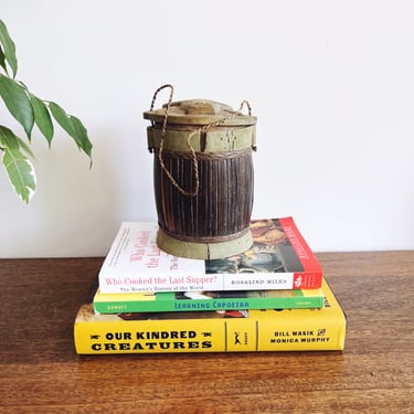 Vintage Thai Water Buffalo Wooden Rice Container | The Distillery ...