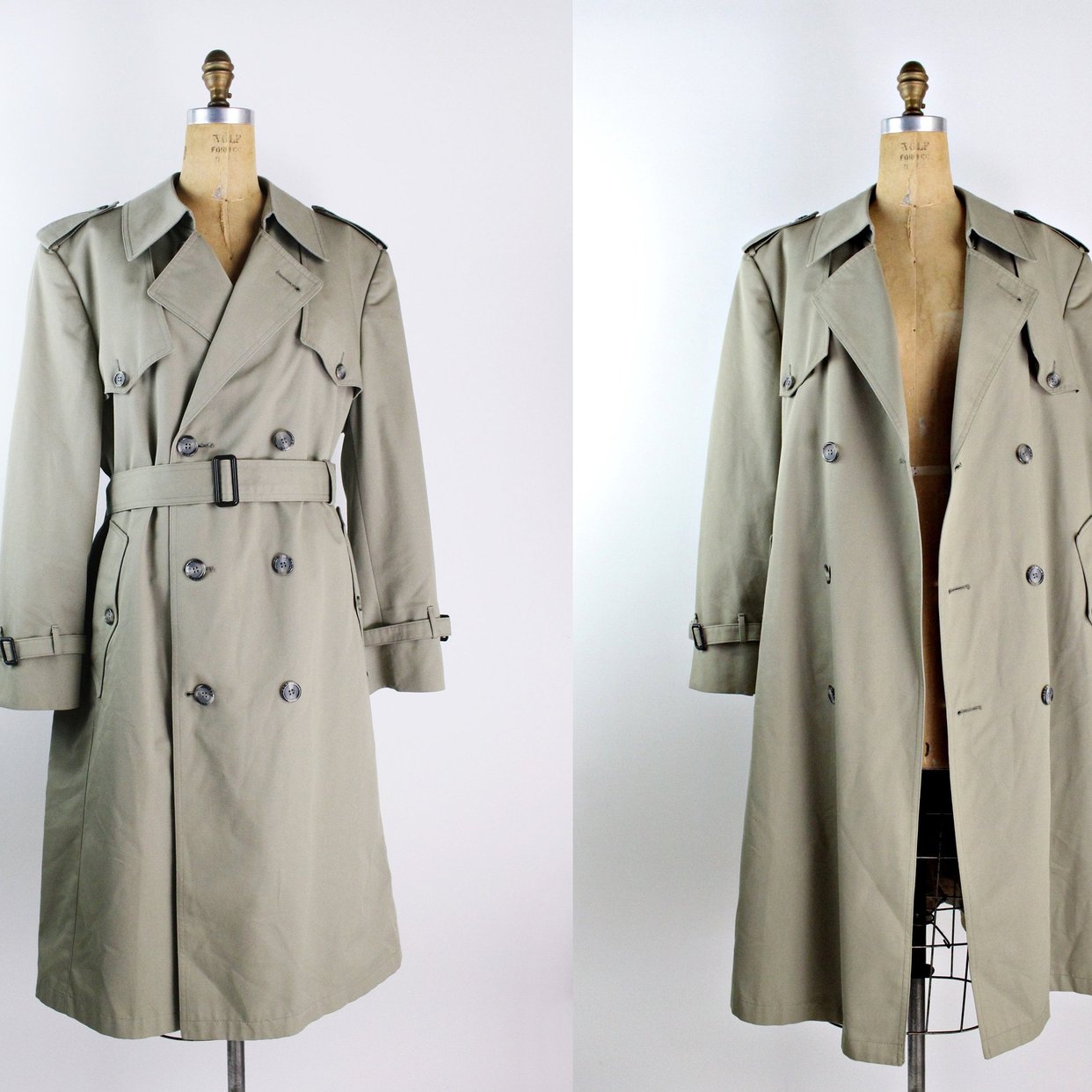 70s Christian Dior Monsieur Double Breasted Wool Lined | Parasol ...
