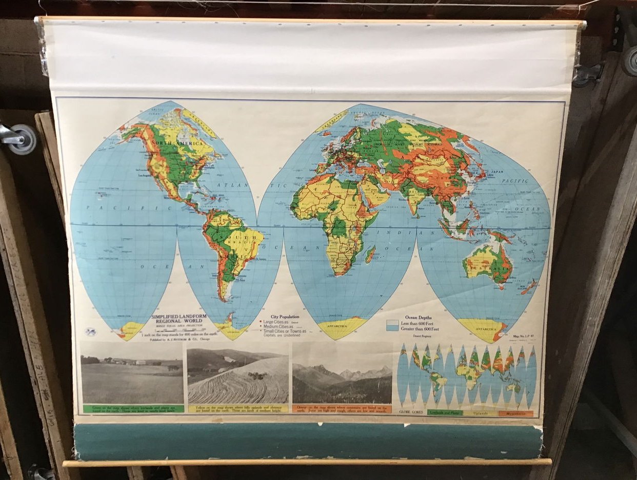 Simplified Map of the World (Seattle) | Second Use - Seattle and Tacoma ...