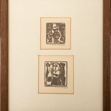 Max Weber Still Life & Figural Portrait Woodblocks | Showplace Antique ...