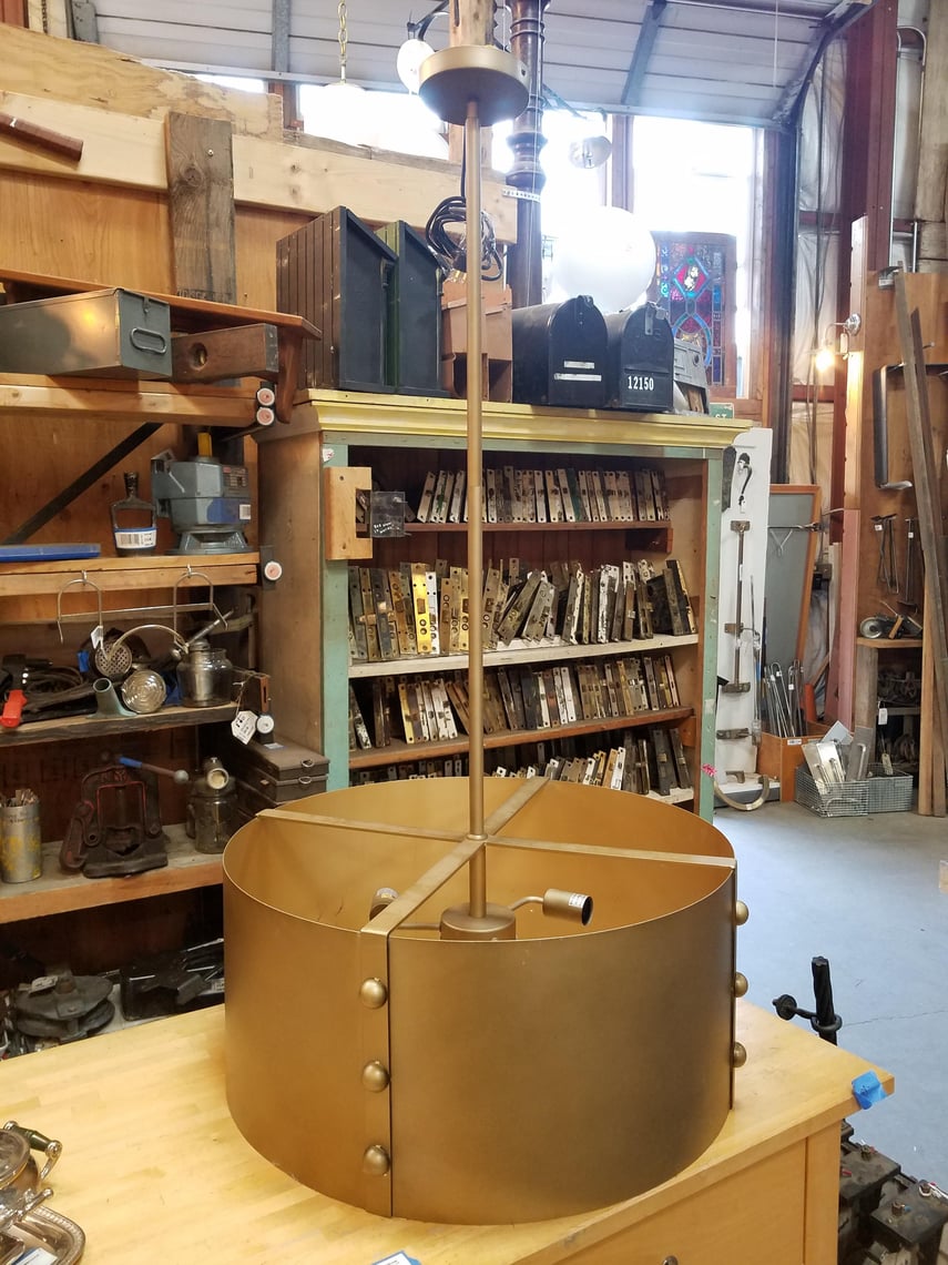 Contemporary Steel Barrel Ceiling Light | Earthwise Architectual ...