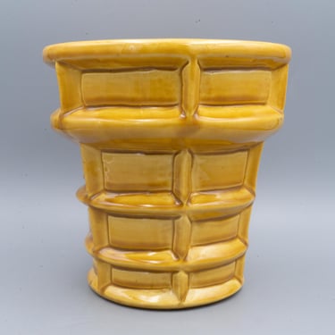 Ceramic Ice Cream Cone Planter | Vintage Cake Cone | Mostly Mid-Century ...