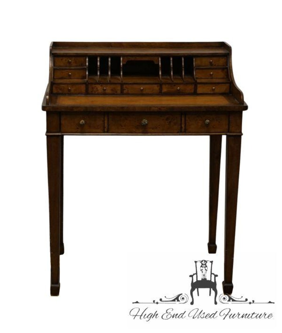 ETHAN ALLEN Collector's Classics Birds Eye Maple 30" Open Secretary ...