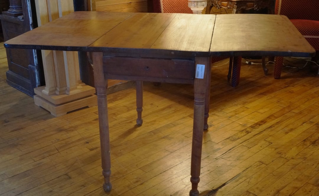 Small Craft Table w Folding Leaves | Salvage One | Chicago, IL