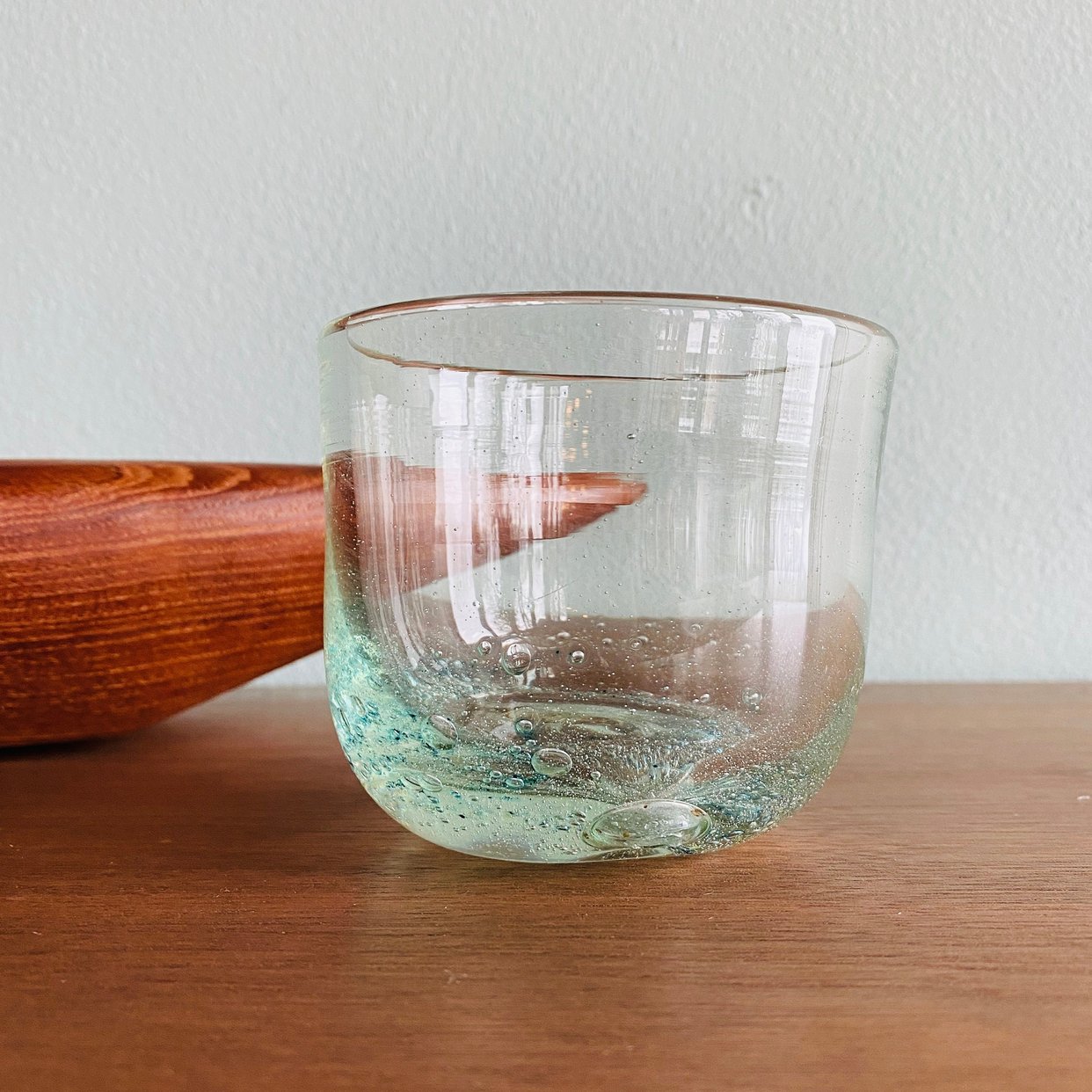 Vintage James Kingwell blown glass bowl / 1974 small vase | Earthship ...