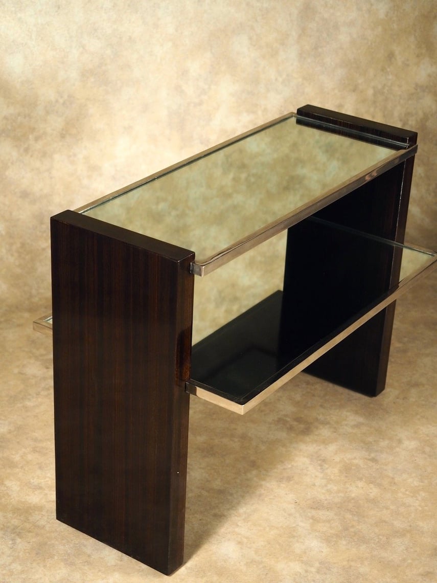 Jacques Adnet console table (#1122) | Calderwood Gallery | Philadelphia