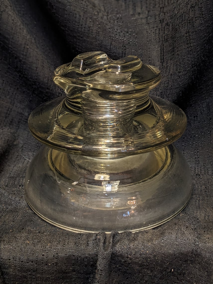 Large Vintage Corning Pyrex Cable Insulator | Earthwise Architectual ...