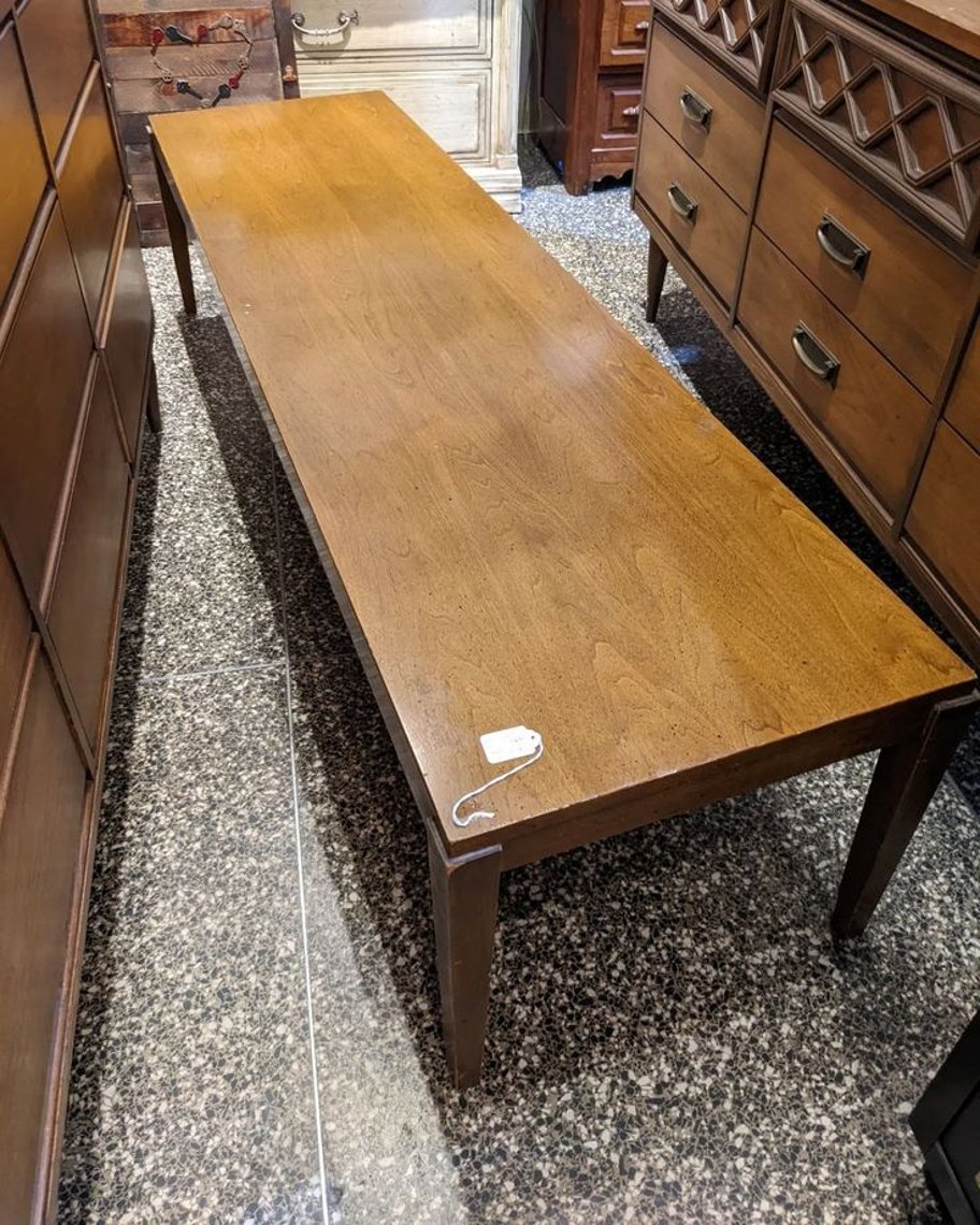 Super long MCM coffee table 18x67x15" | Miss Pixies | 14th Street ...