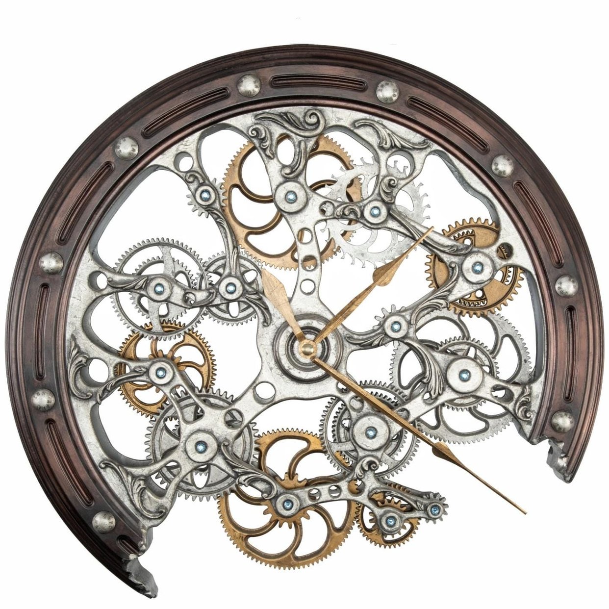 Dale Mathis American Quarter Till Clock Sculpture Signed | Lynx Hollow ...