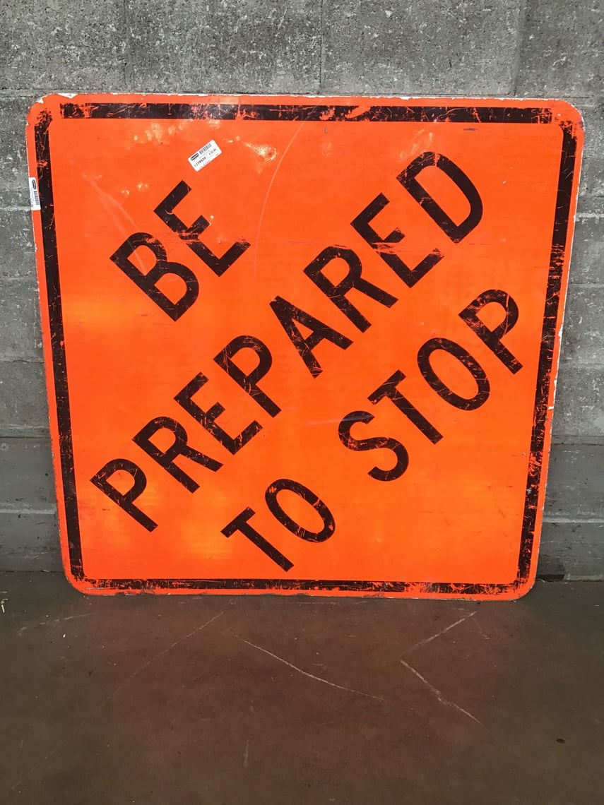 Road Construction Sign (Seattle) | Second Use | Seattle and Tacoma, WA