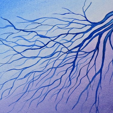 Blood Vessels - Original watercolor painting - hematology art ...
