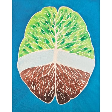 Deep Root and Branch Brain - original watercolor | Artologica ...