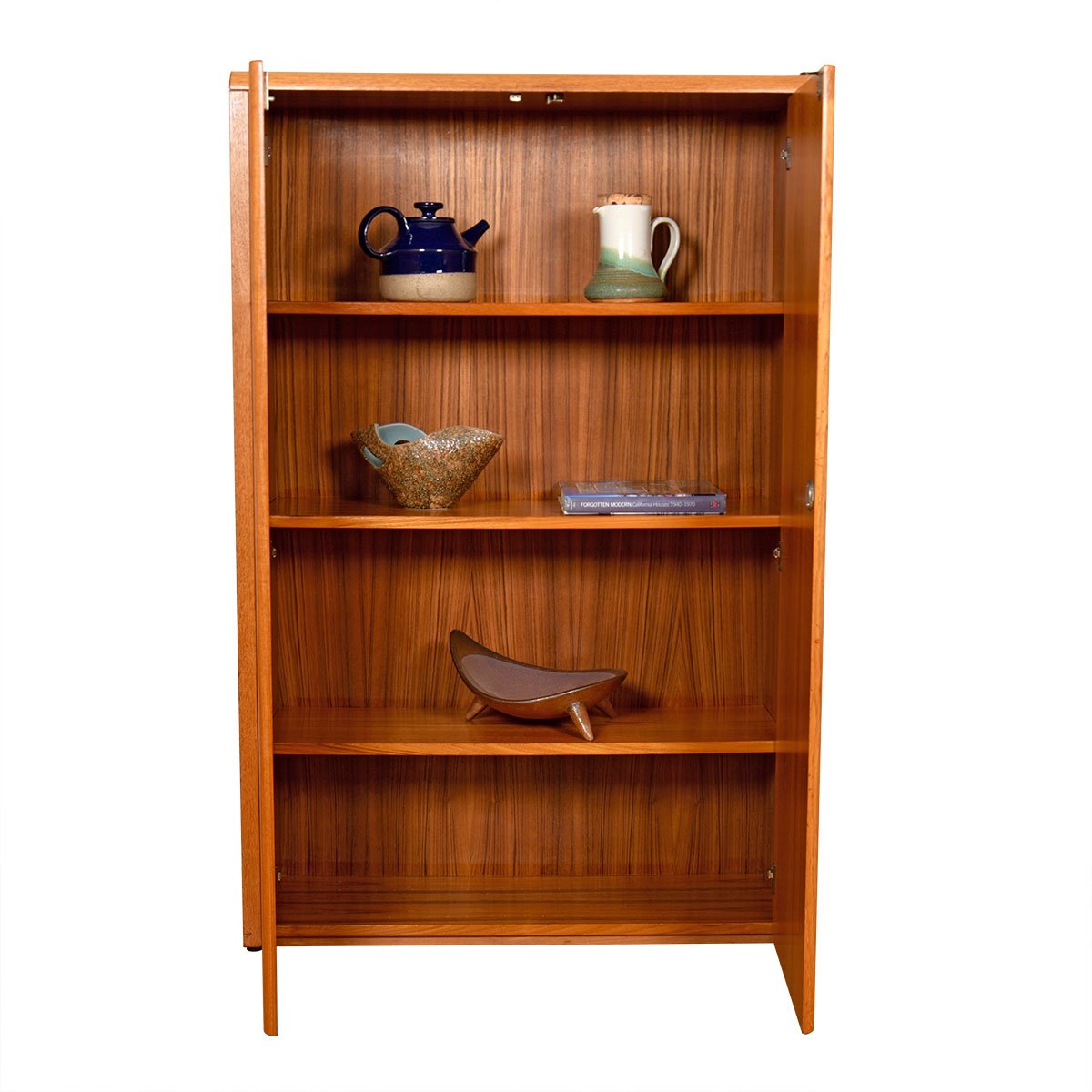 Tall Danish Teak Locking Multi-functional Bar | File | Storage | Modern ...