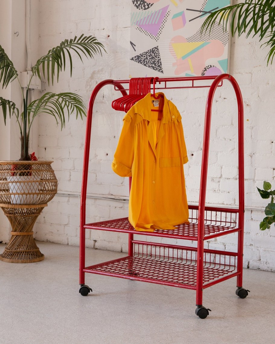Vintage Red Clothes Rack | Sunbeam Vintage | Highland Park - Los ...