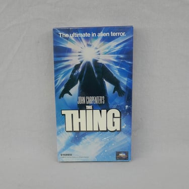VHS tape of John Carpenter's The Thing (1982) - | Whirlgig Emporium ...